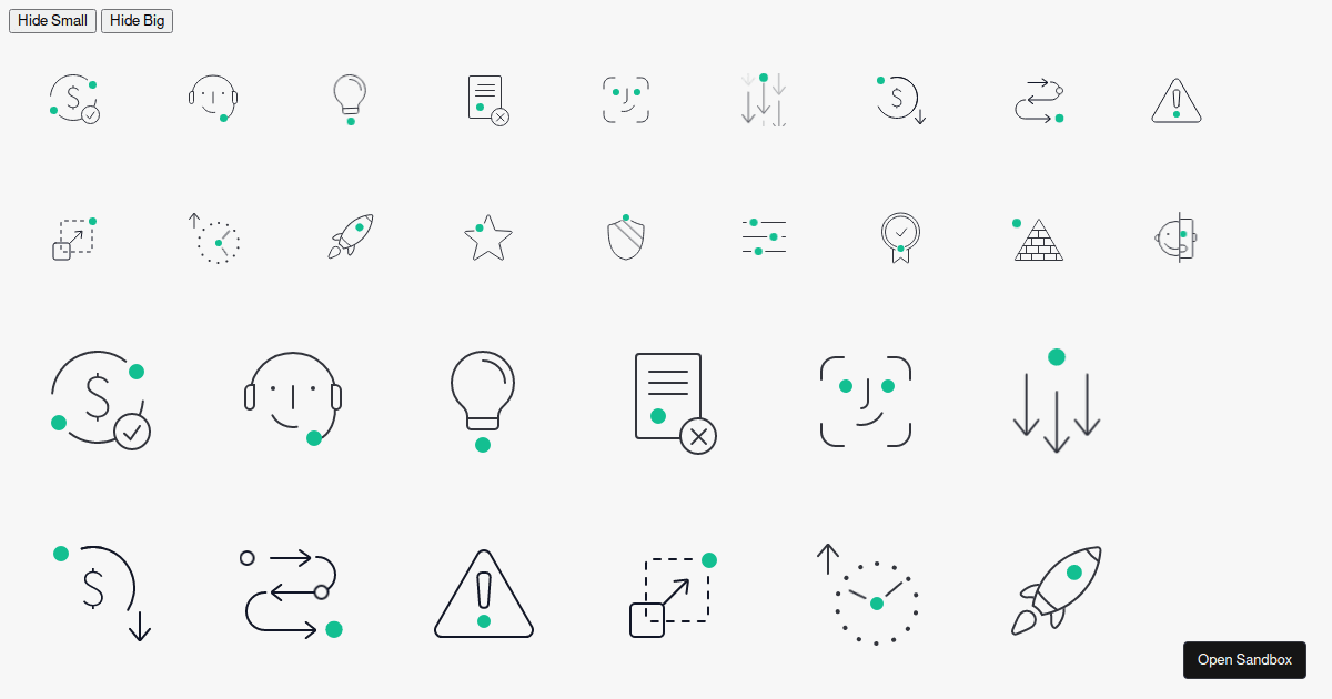 Client SVG Icons - Codesandbox