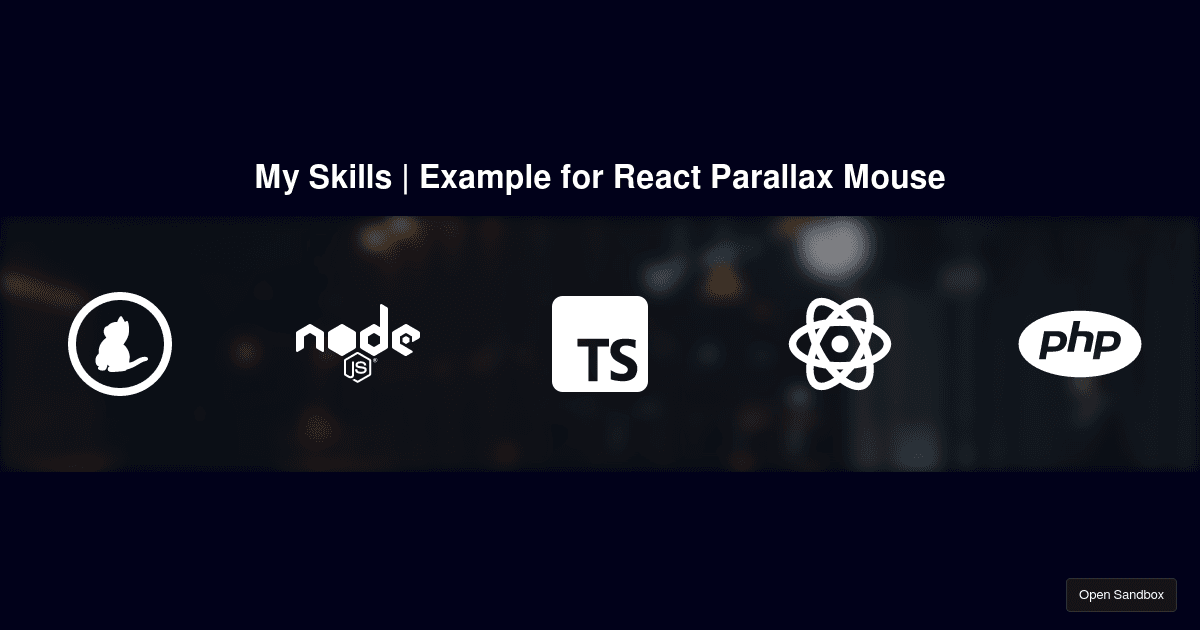 react-parallax-mouse Example (forked) - Codesandbox