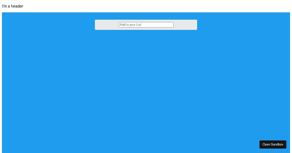 React JS Grocery List Firebase DB - Codesandbox