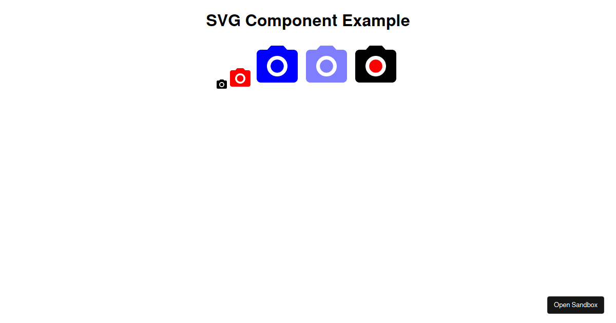 Svg Component Example Codesandbox