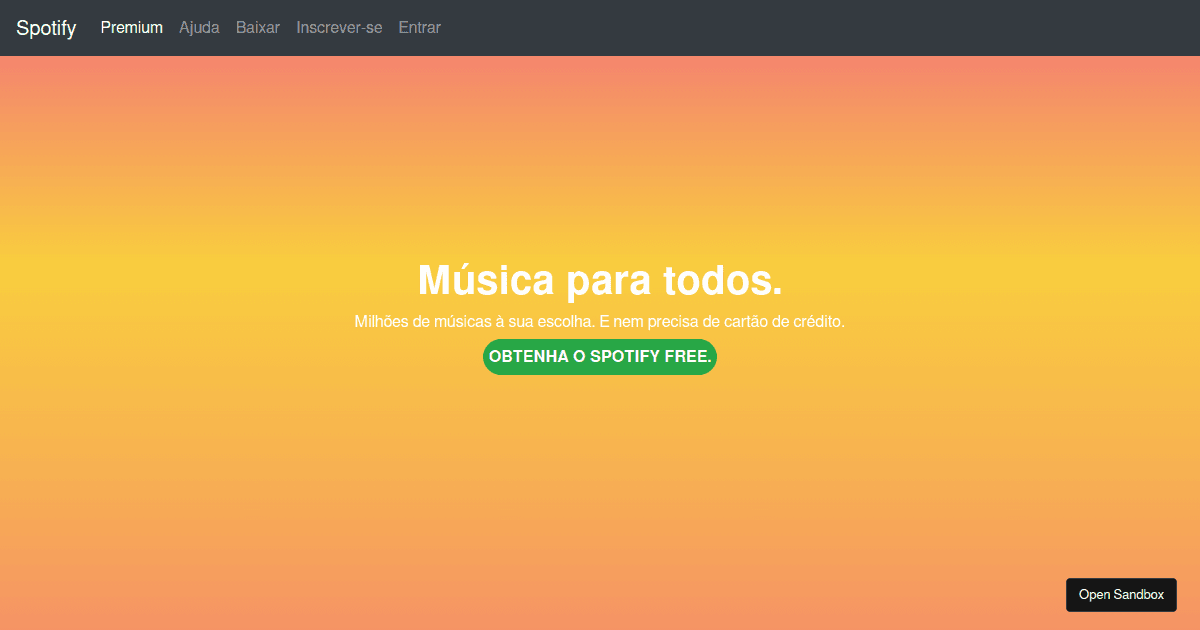 Spotify-Fake-Angular - Codesandbox