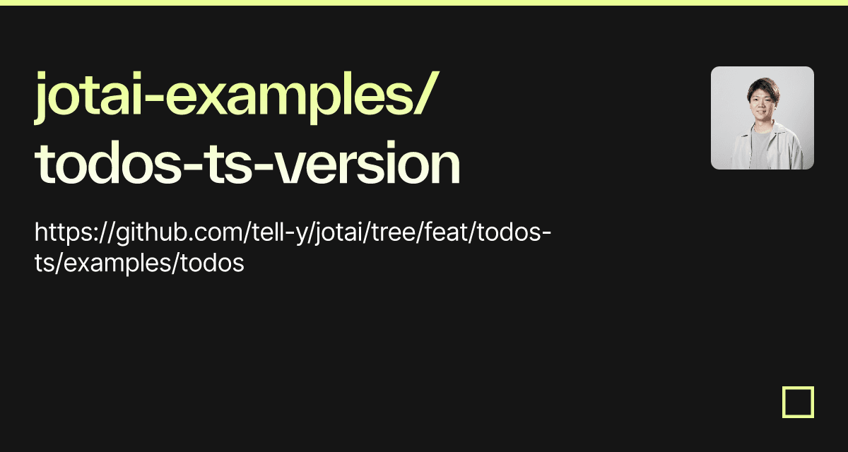 jotai-examples/todos-ts-version - Codesandbox
