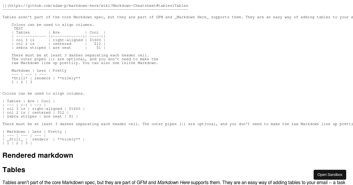 Turndown convert html-to-md - render with MarkdownIt - Codesandbox