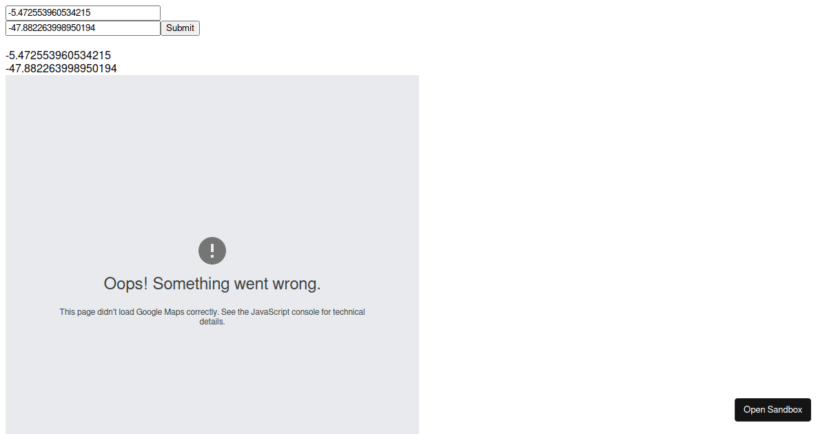 maps with typescript - Codesandbox