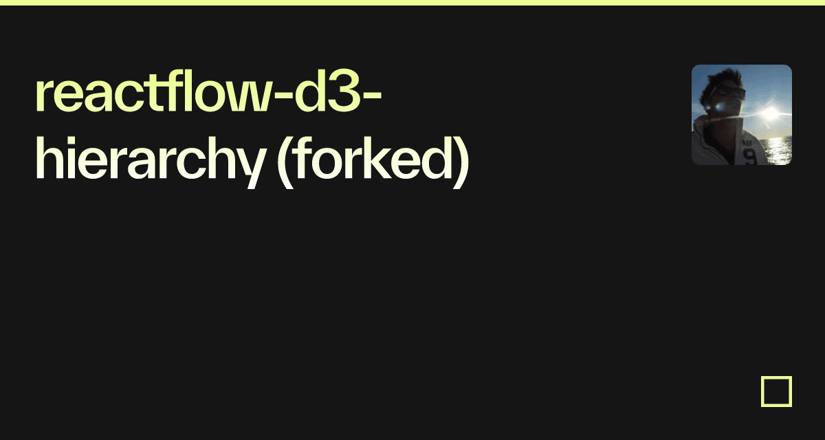 reactflow-d3-hierarchy (forked) - Codesandbox