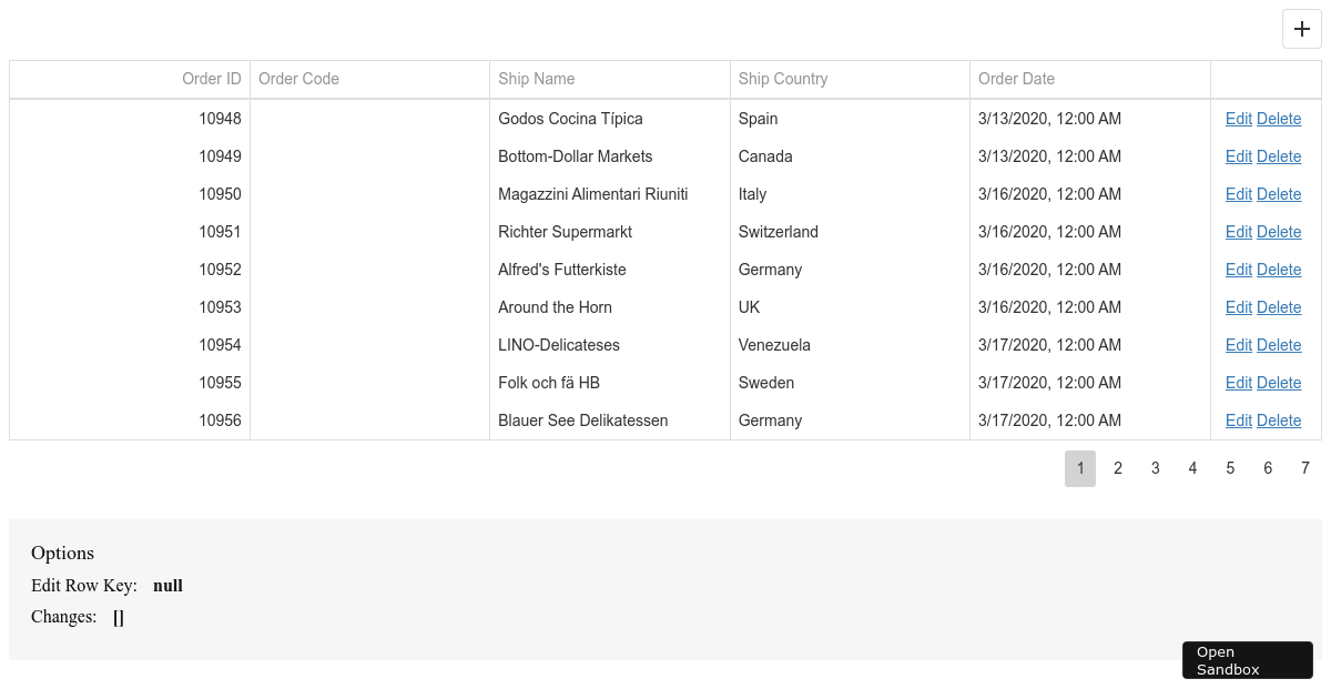 Devextreme Tree List Grid Embedded Conditional Add Button Codesandbox