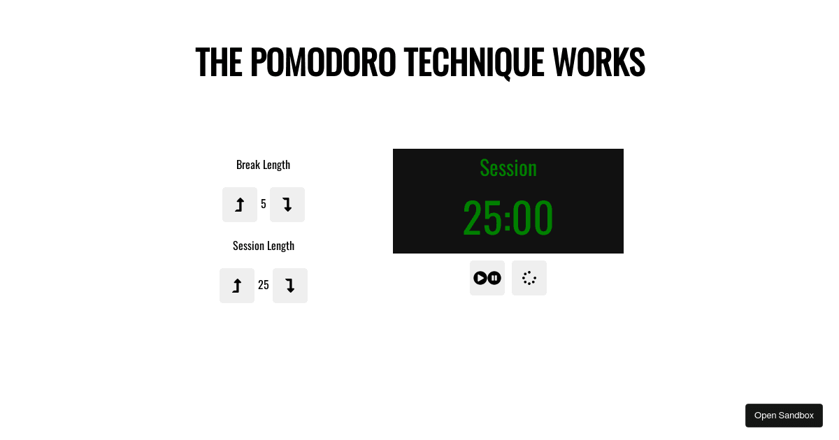 JudgeFudge19/pomodoro-clock-fcc - Codesandbox