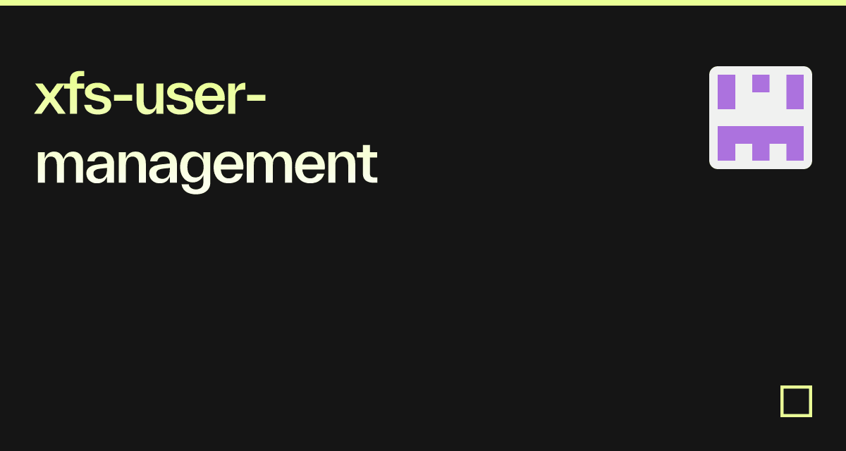 xfs-user-management - Codesandbox