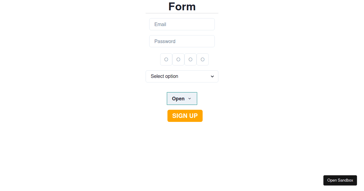 Chakra UI 1 Form tag - Codesandbox
