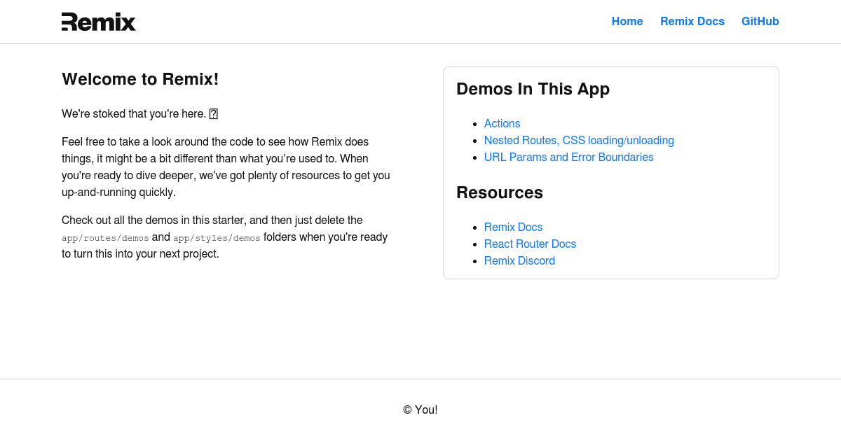 remix-app-template - Codesandbox