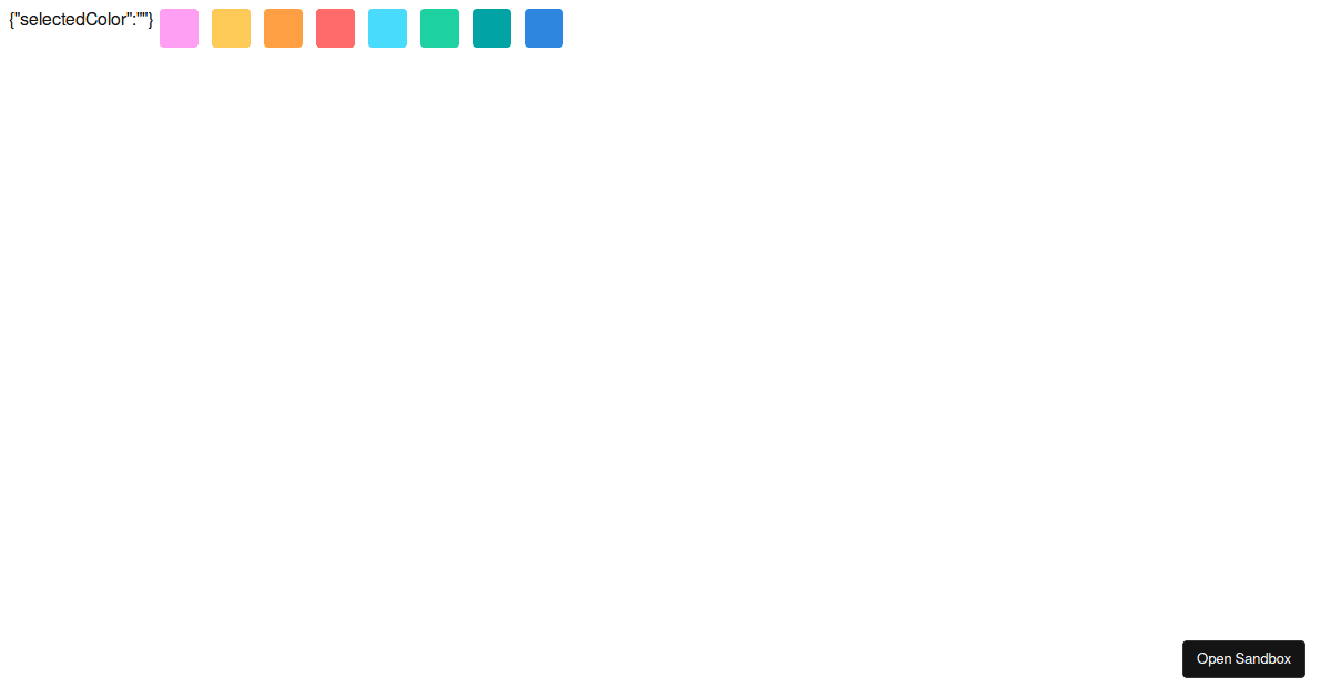 React Color Picker Forked Codesandbox 