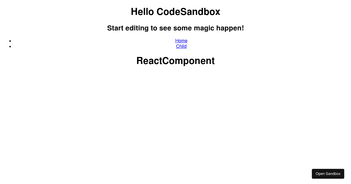 child-route-not-working-in-single-spa-react-app - Codesandbox child-route-not-working-in-single-spa-react-app - Codesandbox