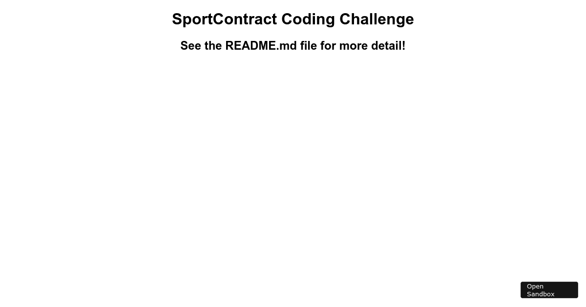 sportcontract-frontend-challenge - Codesandbox