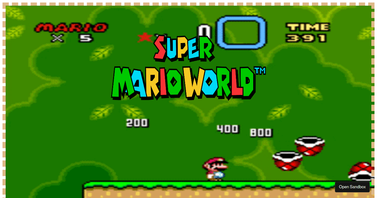 Super Mario World - Codesandbox