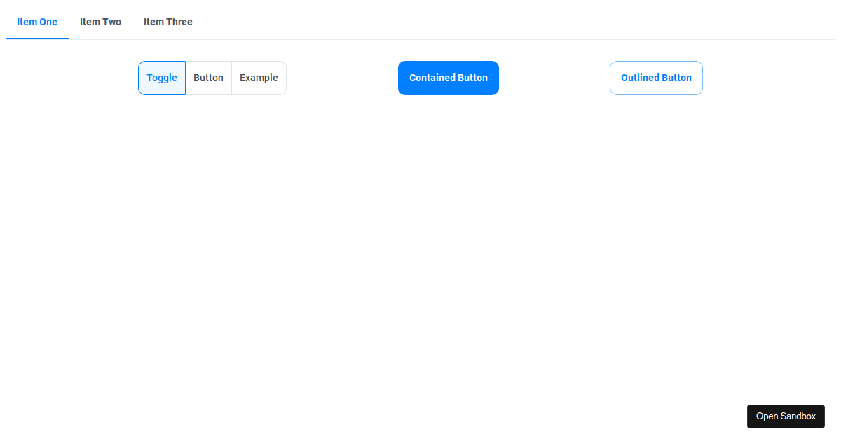 MUI docs theme example - Codesandbox