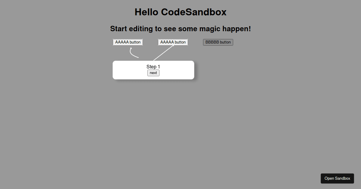 Onboarding - Codesandbox