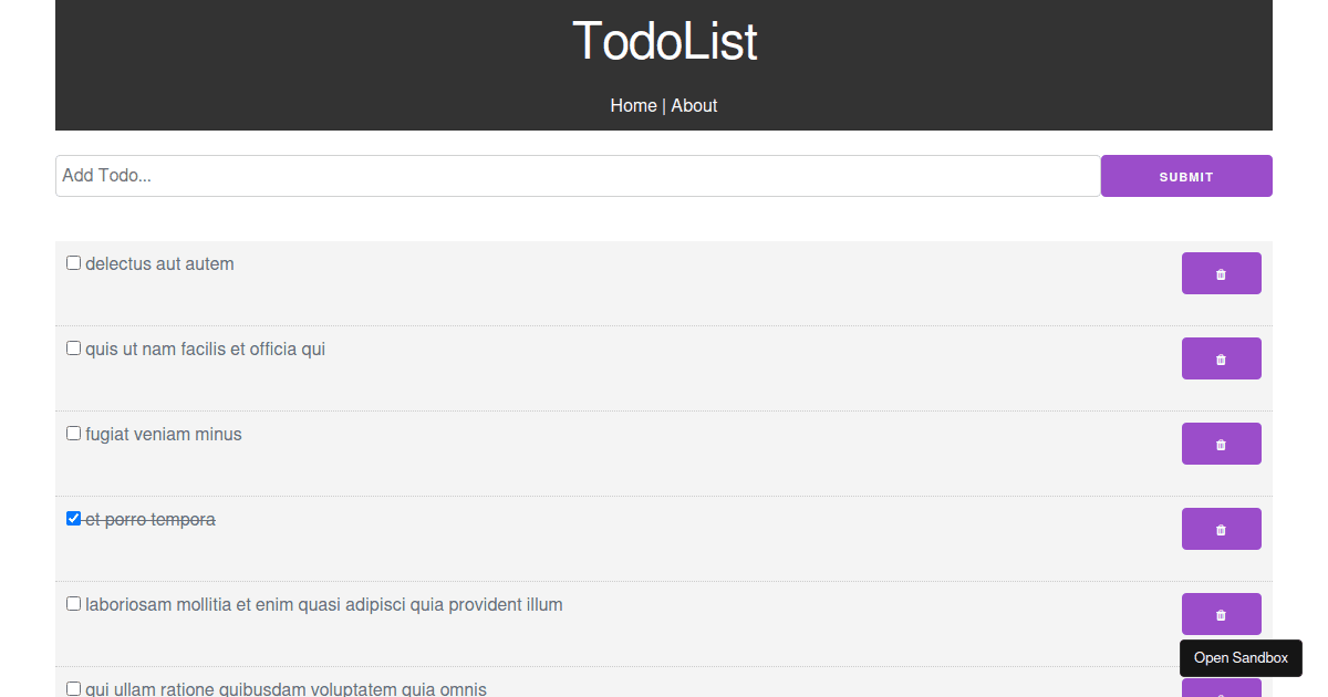 todolist - Codesandbox
