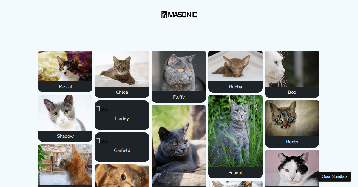 Masonic Example - Codesandbox