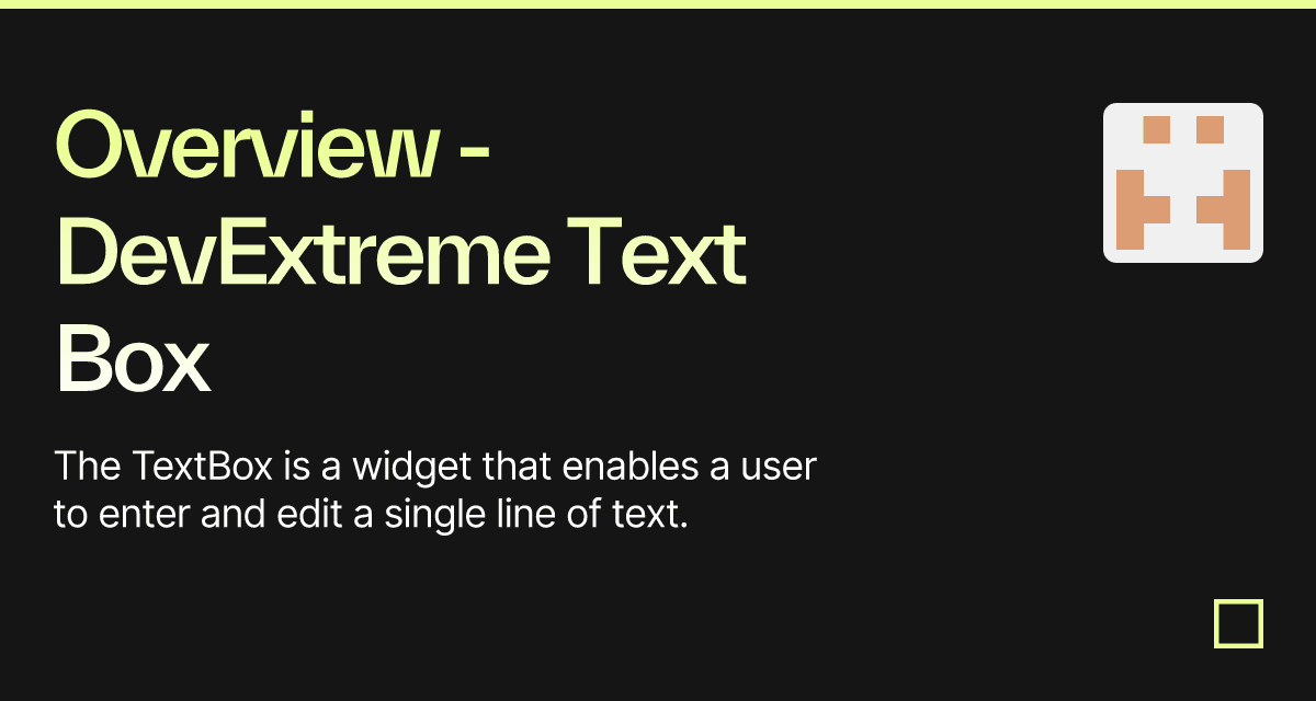Overview - DevExtreme Text Box - Codesandbox