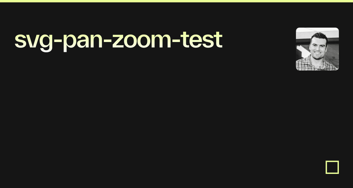 svg-pan-zoom-test - Codesandbox