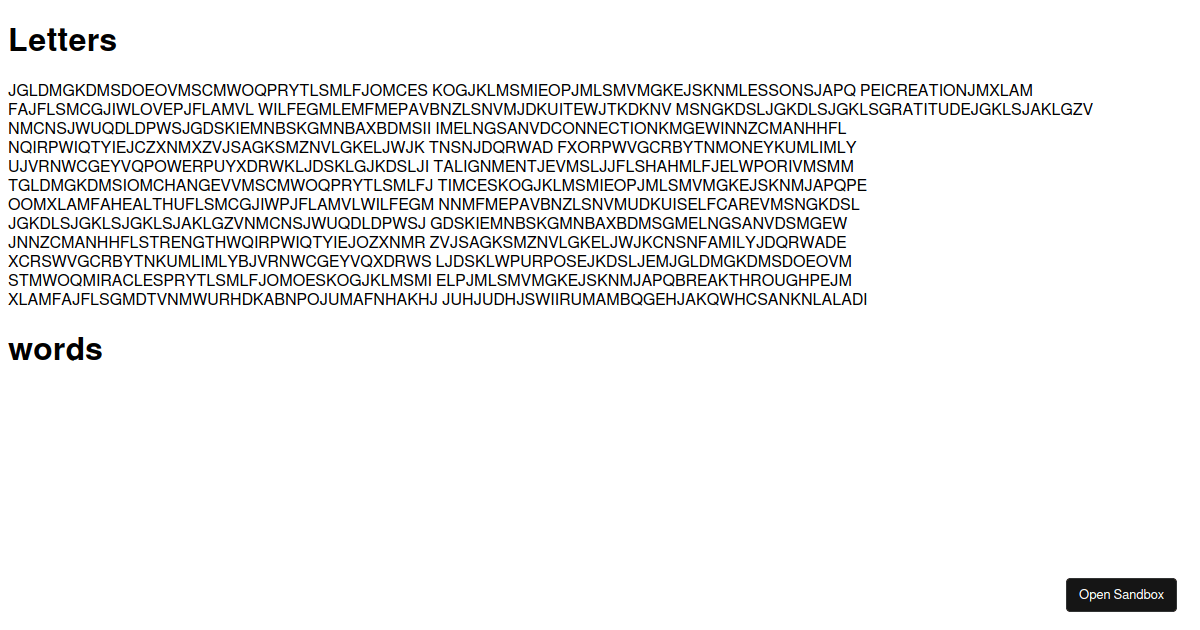 spellChecker - Codesandbox