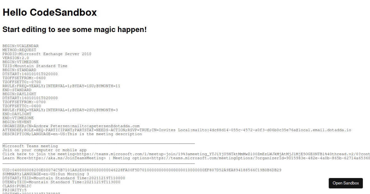 ical-stuff - Codesandbox