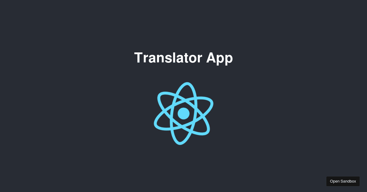translator - Codesandbox