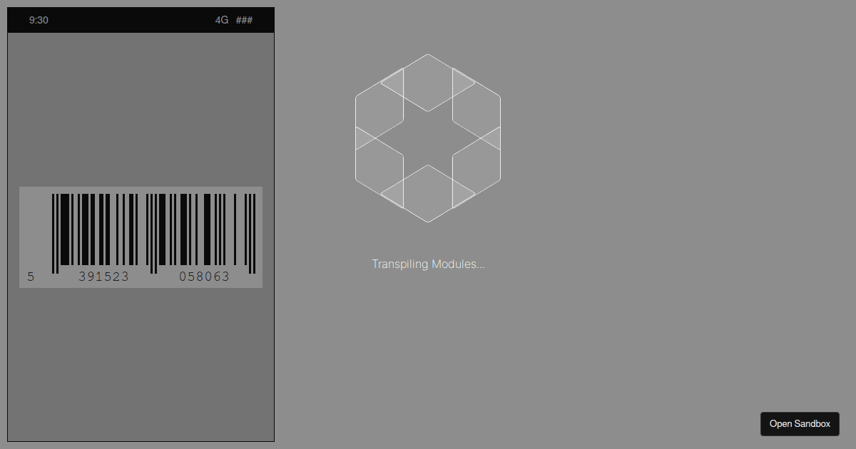 Barcode - Codesandbox