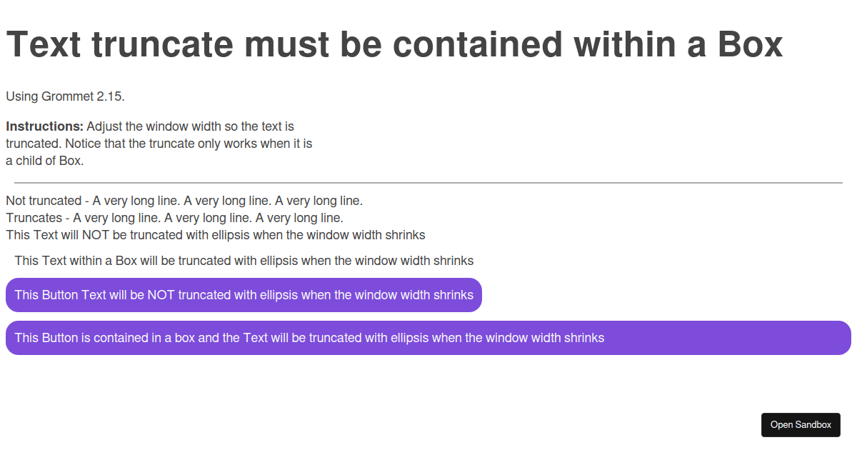 text-truncate - Codesandbox