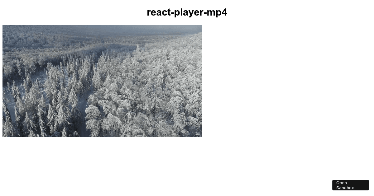 react-player-mp4 (forked) - Codesandbox