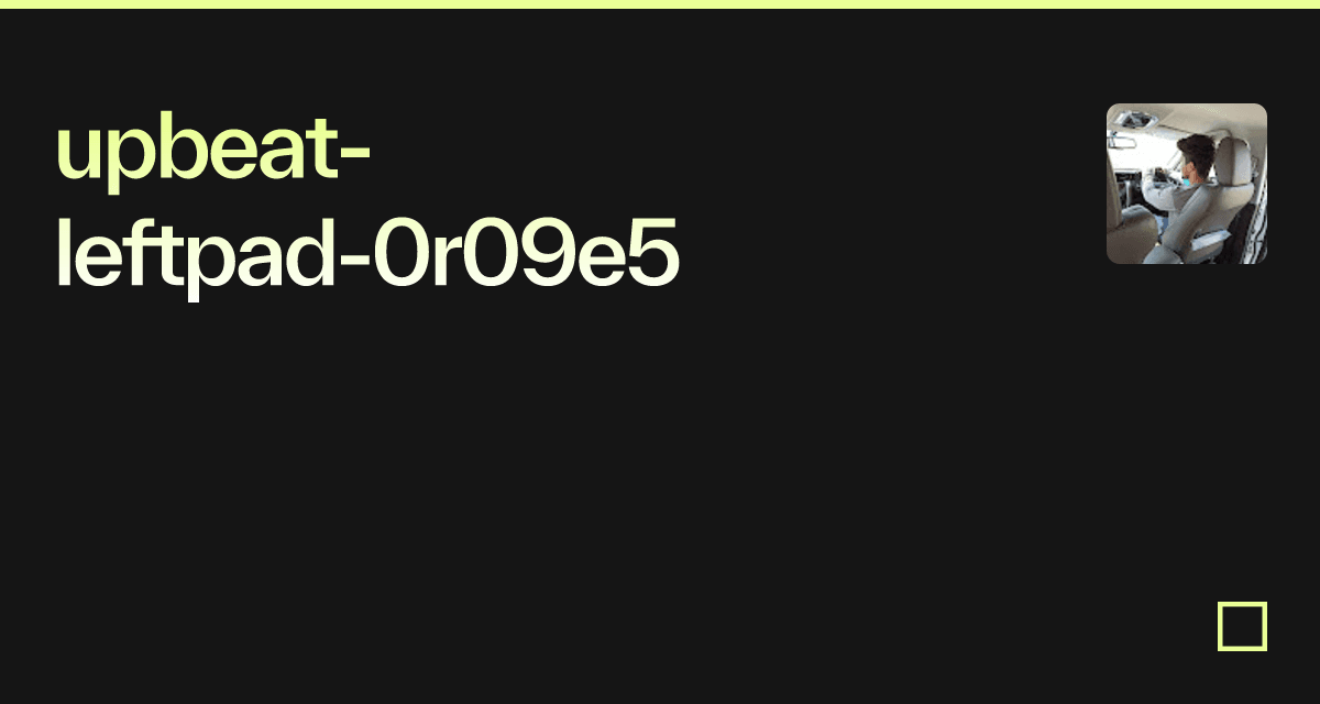 upbeat-leftpad-0r09e5 - Codesandbox