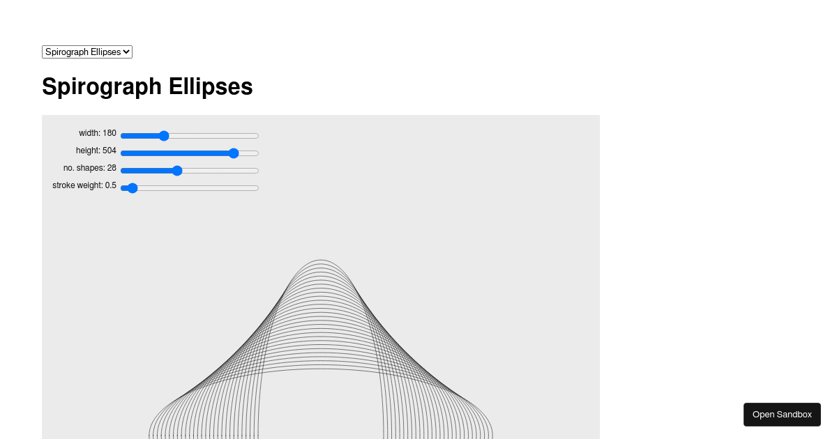 Variable Geometric Shapes - Codesandbox