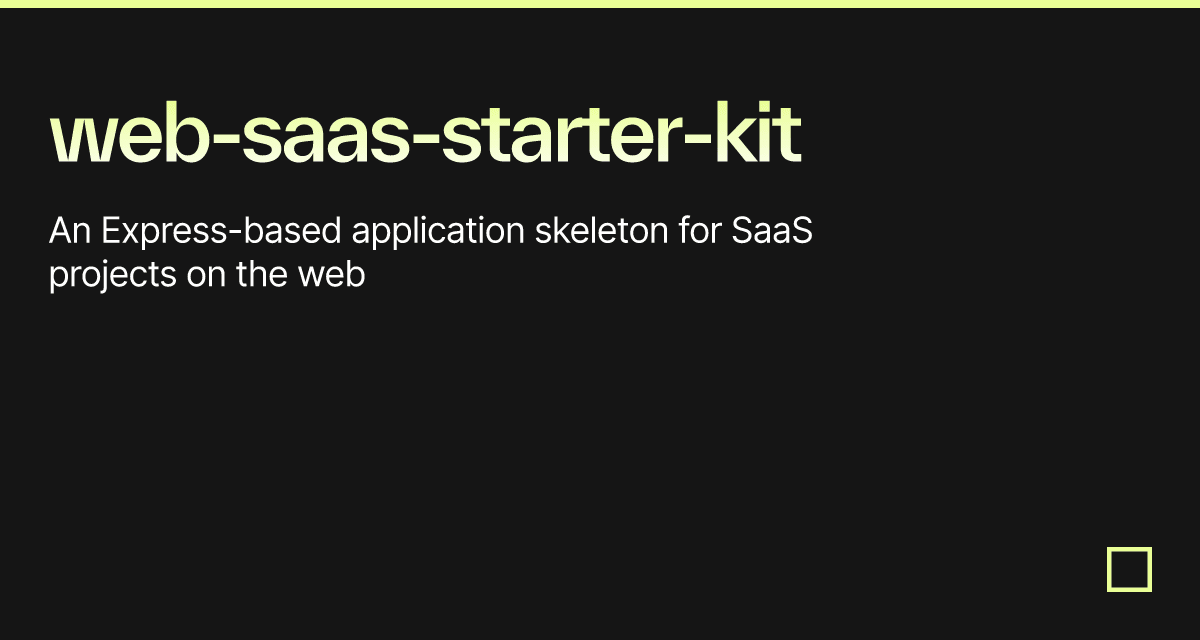 web-saas-starter-kit - Codesandbox