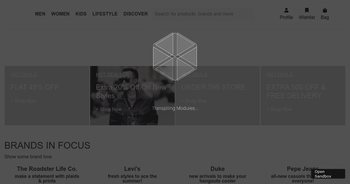 myntra-clone - Codesandbox