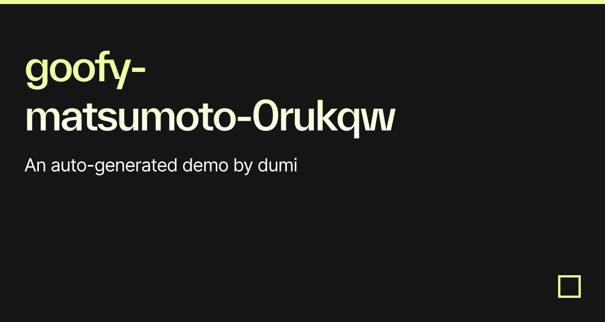 goofy-matsumoto-0rukqw - Codesandbox