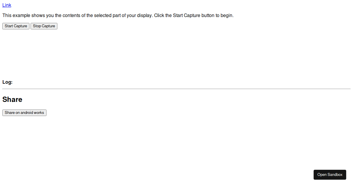 screen-capture-web - Codesandbox
