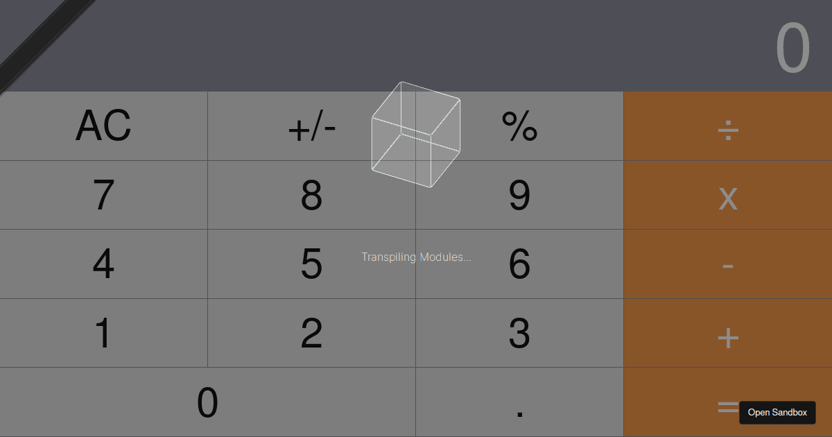 calculator - Codesandbox
