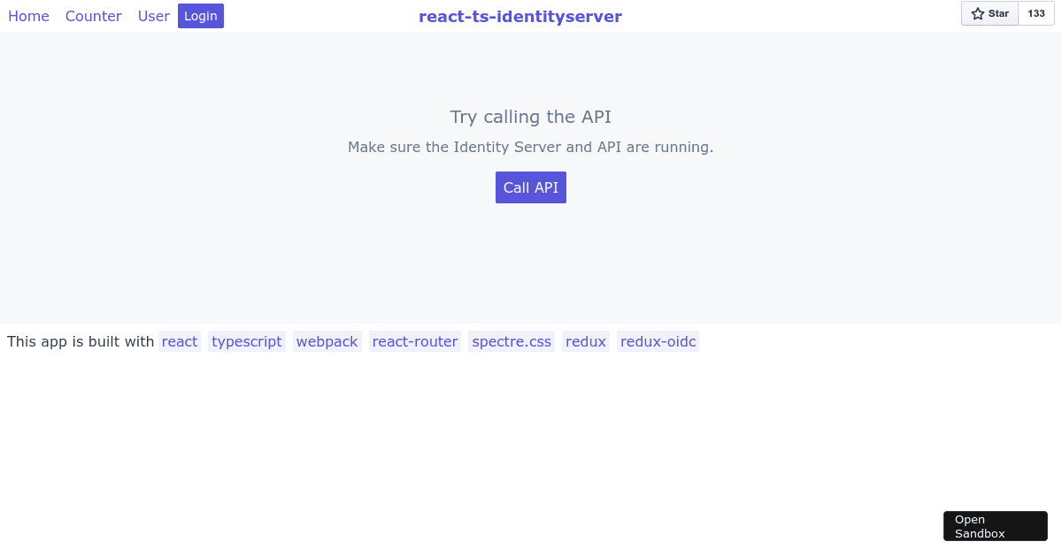 Identity Server - React (forked) - Codesandbox