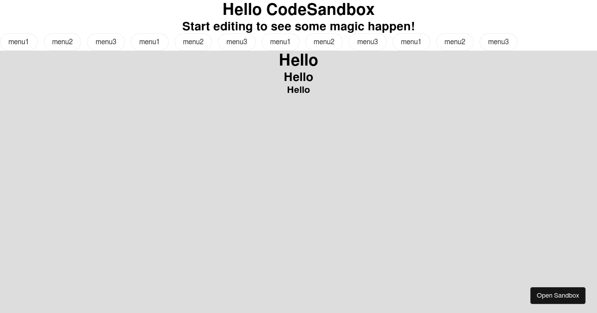 React Playground - Codesandbox