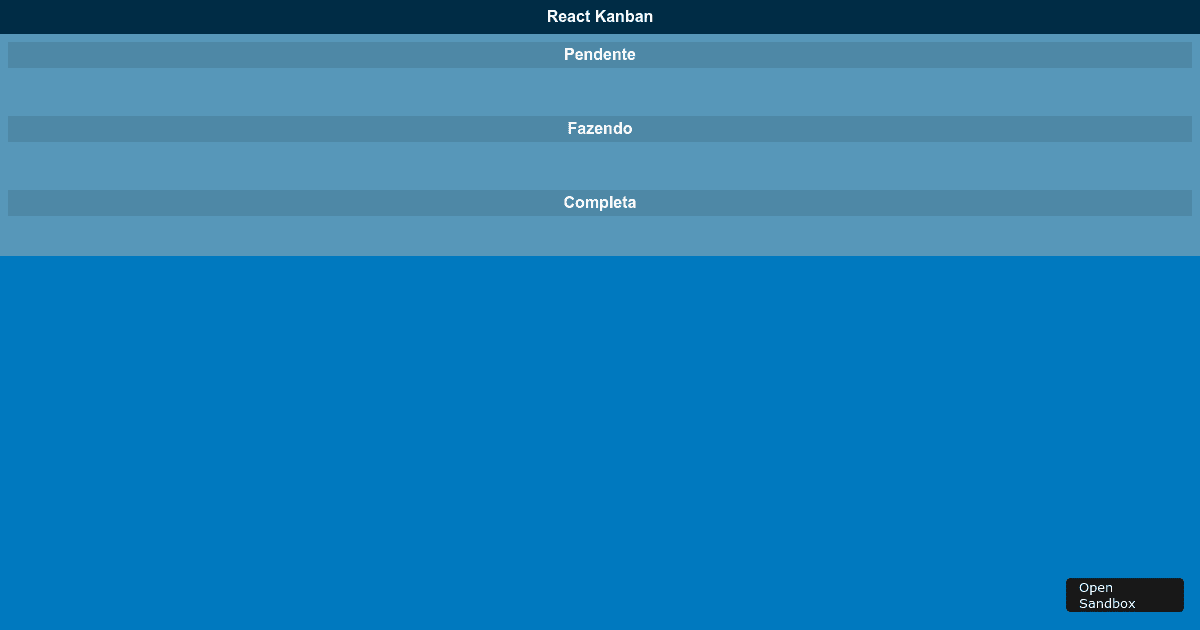 kanban-react - Codesandbox