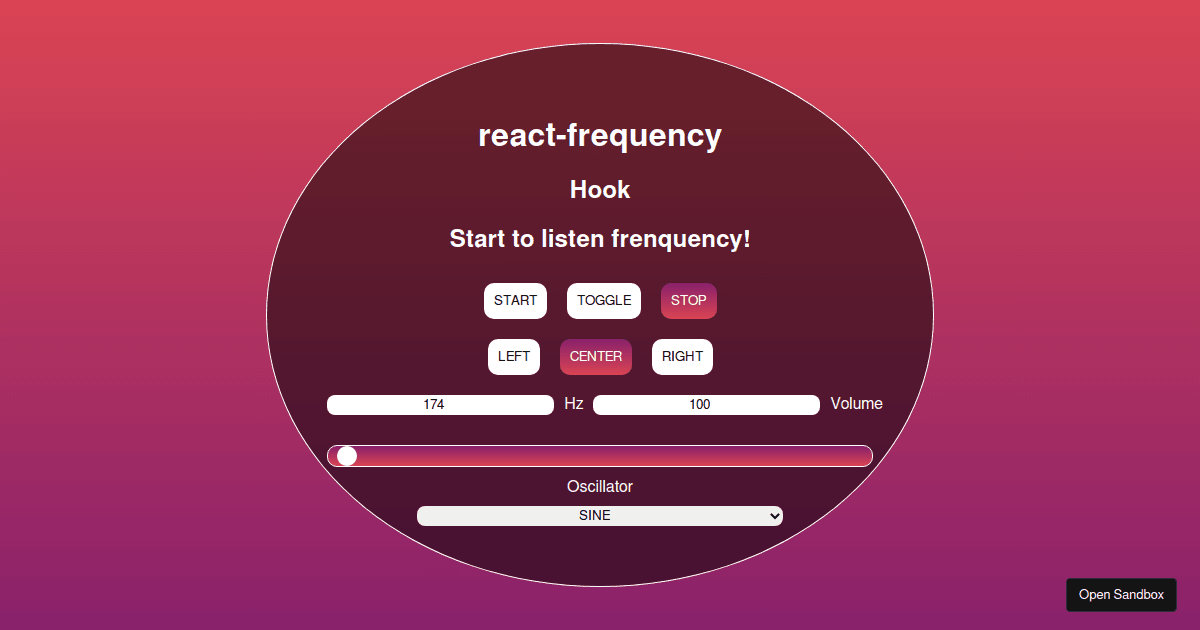 react-frequency - Codesandbox