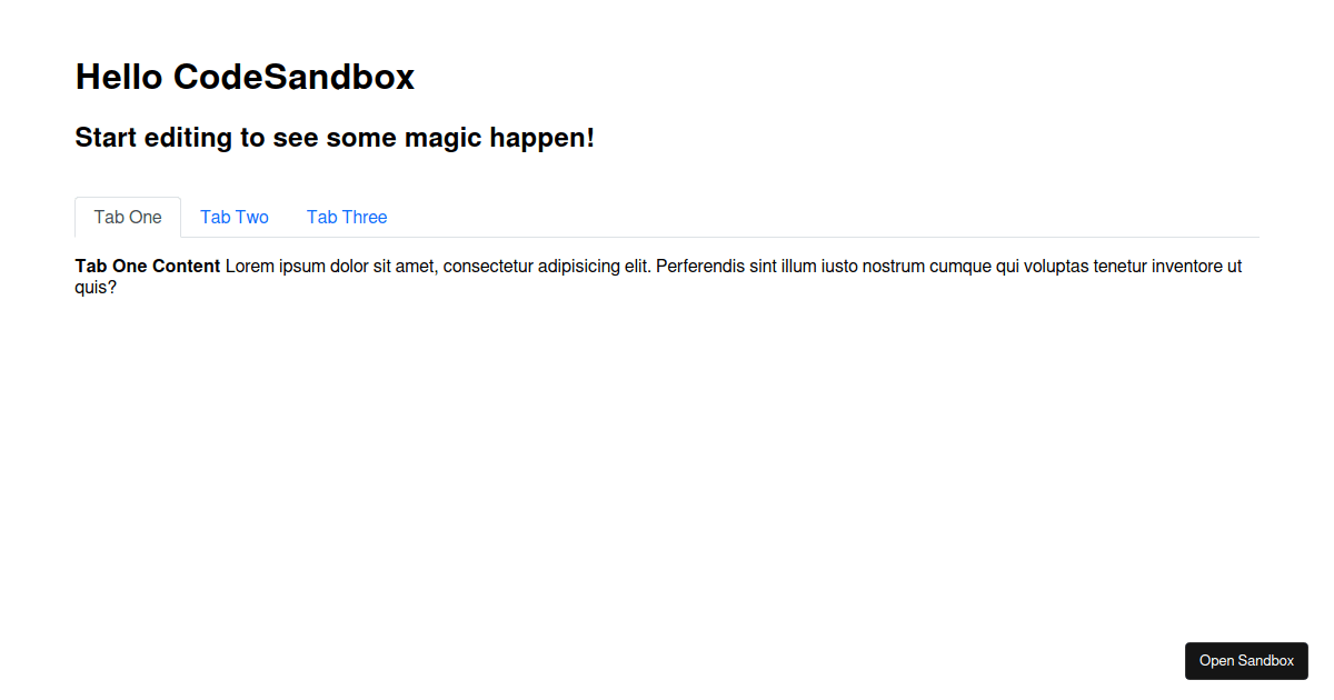 react-typescript-tabs (forked) - Codesandbox