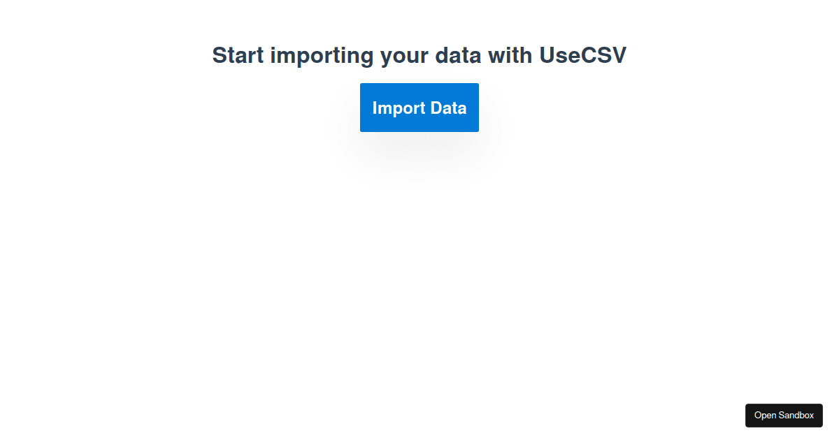 UseCSV with Vue.js using custom button (forked) - Codesandbox