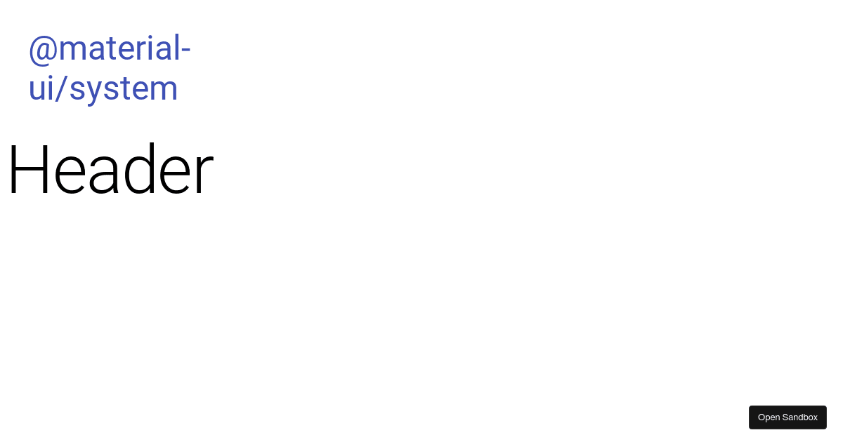 Material System - props leaking to DOM - Codesandbox