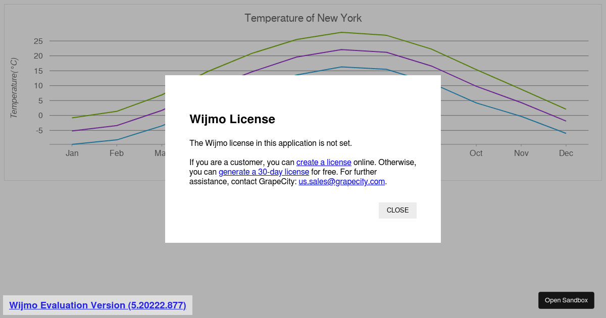 FlexChart Vue2 - template - Codesandbox