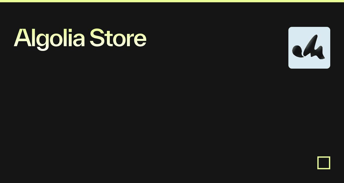 Algolia Store - Codesandbox