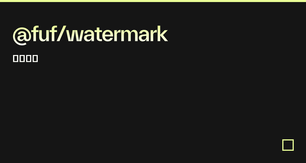 @fuf/watermark - Codesandbox