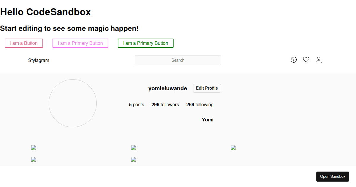 React Styled Components Tutorial Codesandbox