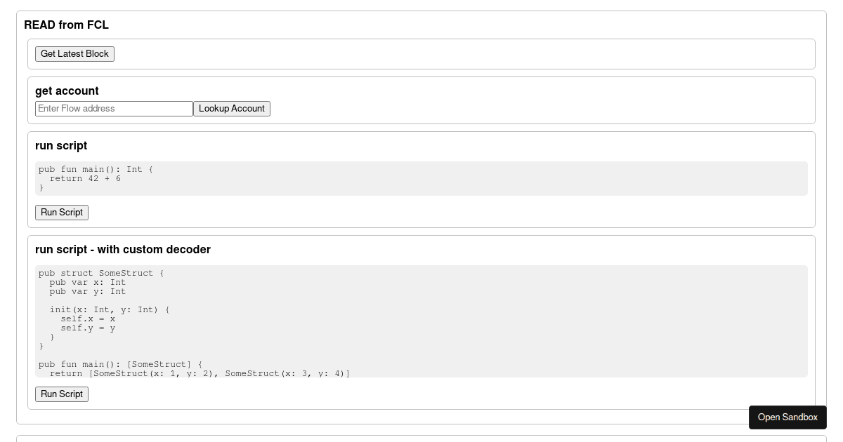 fcl-demo - Codesandbox