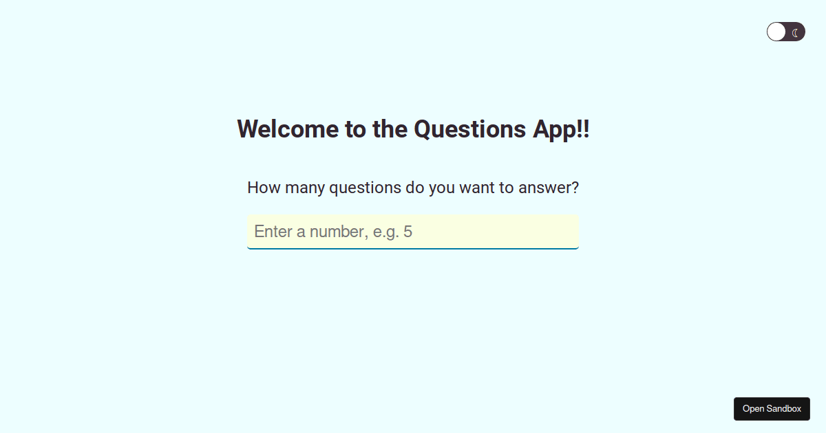 questions-app - Codesandbox